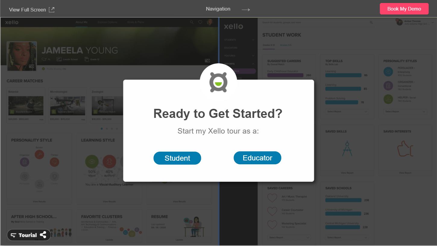 Start Your Self-Guided Product Tour | Xello